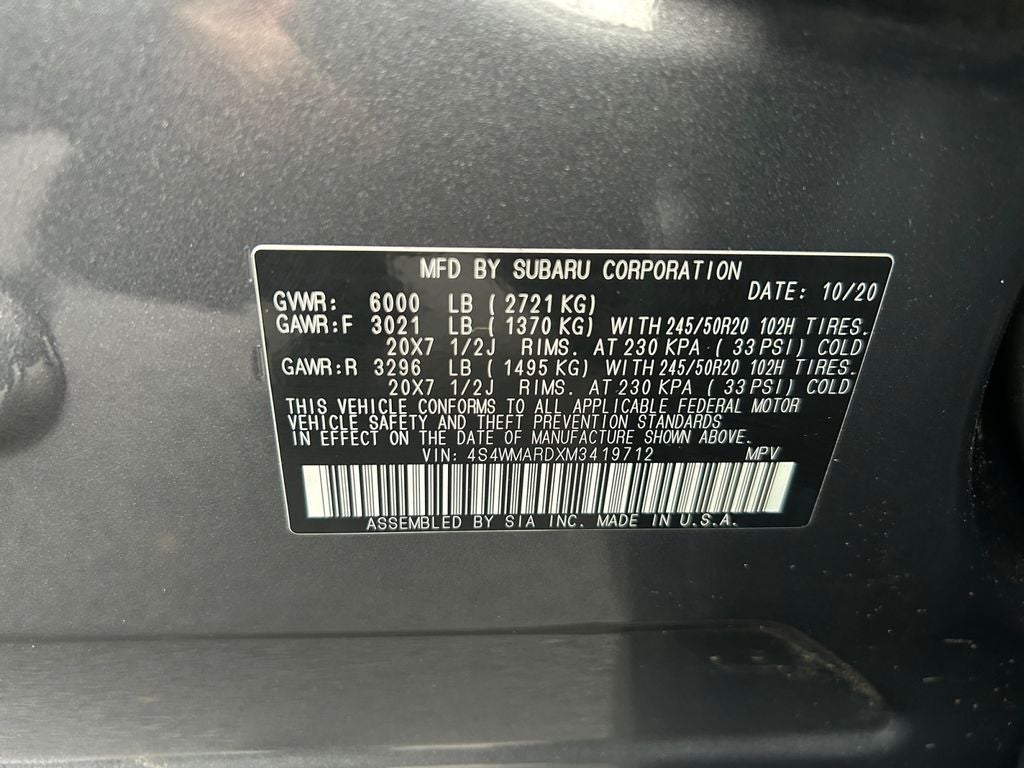 2021 Subaru Ascent Touring Lakewood WA | Titus-Will Used Cars ...